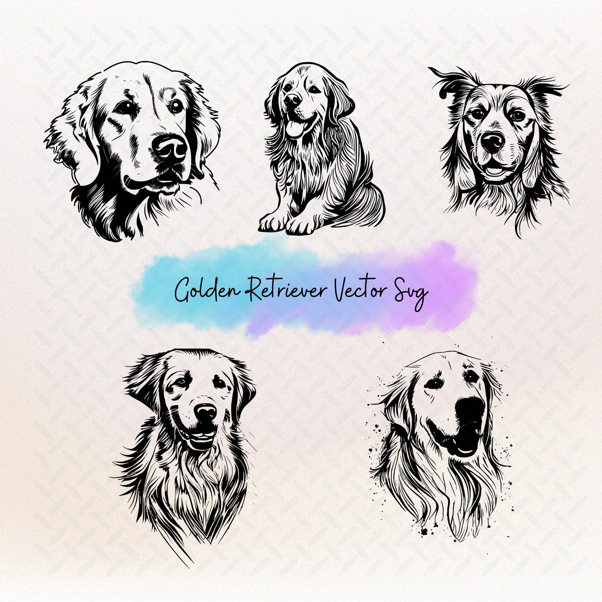 Bundle Golden Retriever Svg Golden Retriever Dog Svg Dog - Etsy