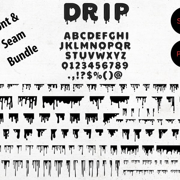 Dripping Letters - Etsy