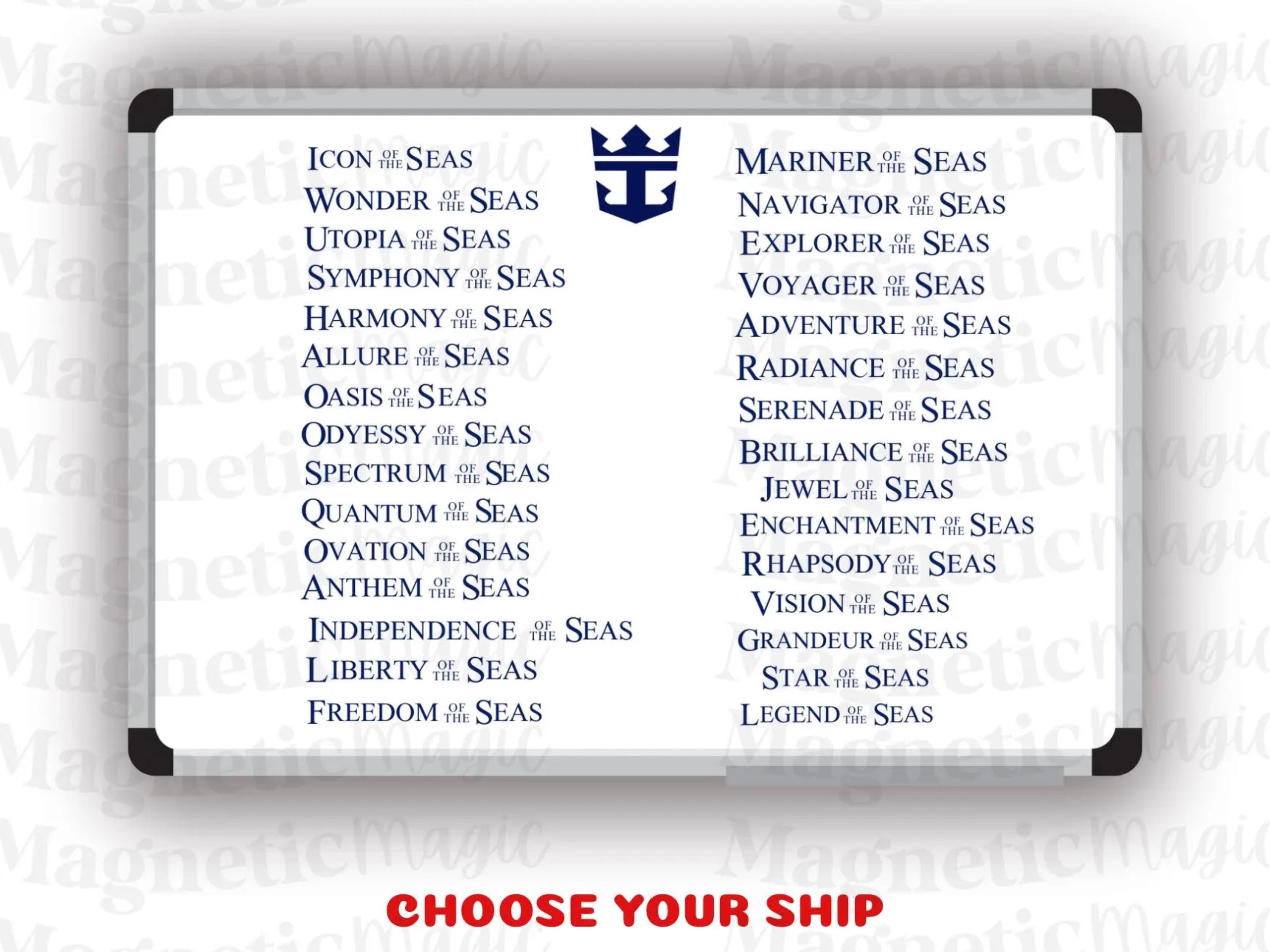 Custom RCL Cruise Door Magnet| Personalized Cabin Decor| Fun Cruise ...