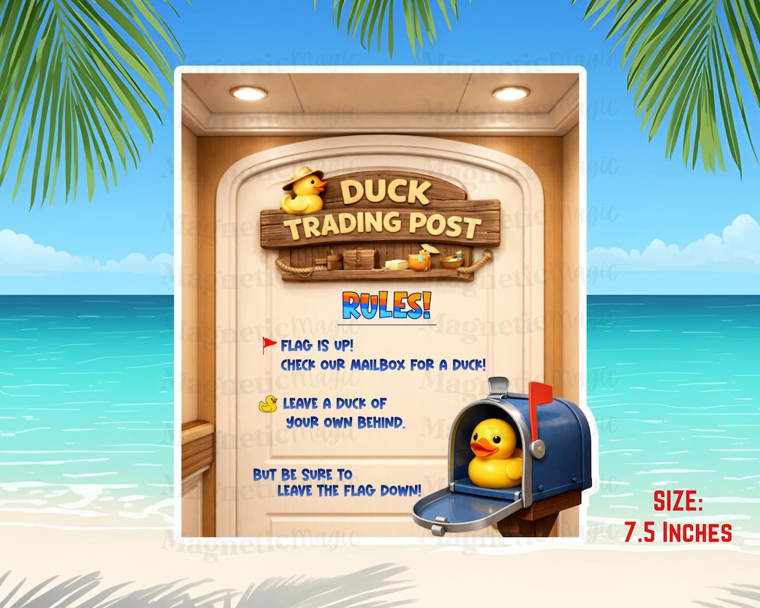 Cruise Duck Mailbox Sign | Duck Trading Box Magnet | Duck Exchange ...
