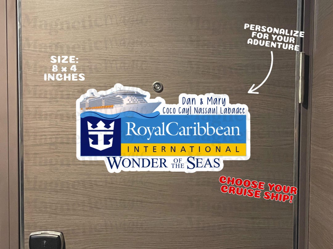Custom RCL Cruise Door Magnet| Personalized Cabin Decor| Fun Cruise ...