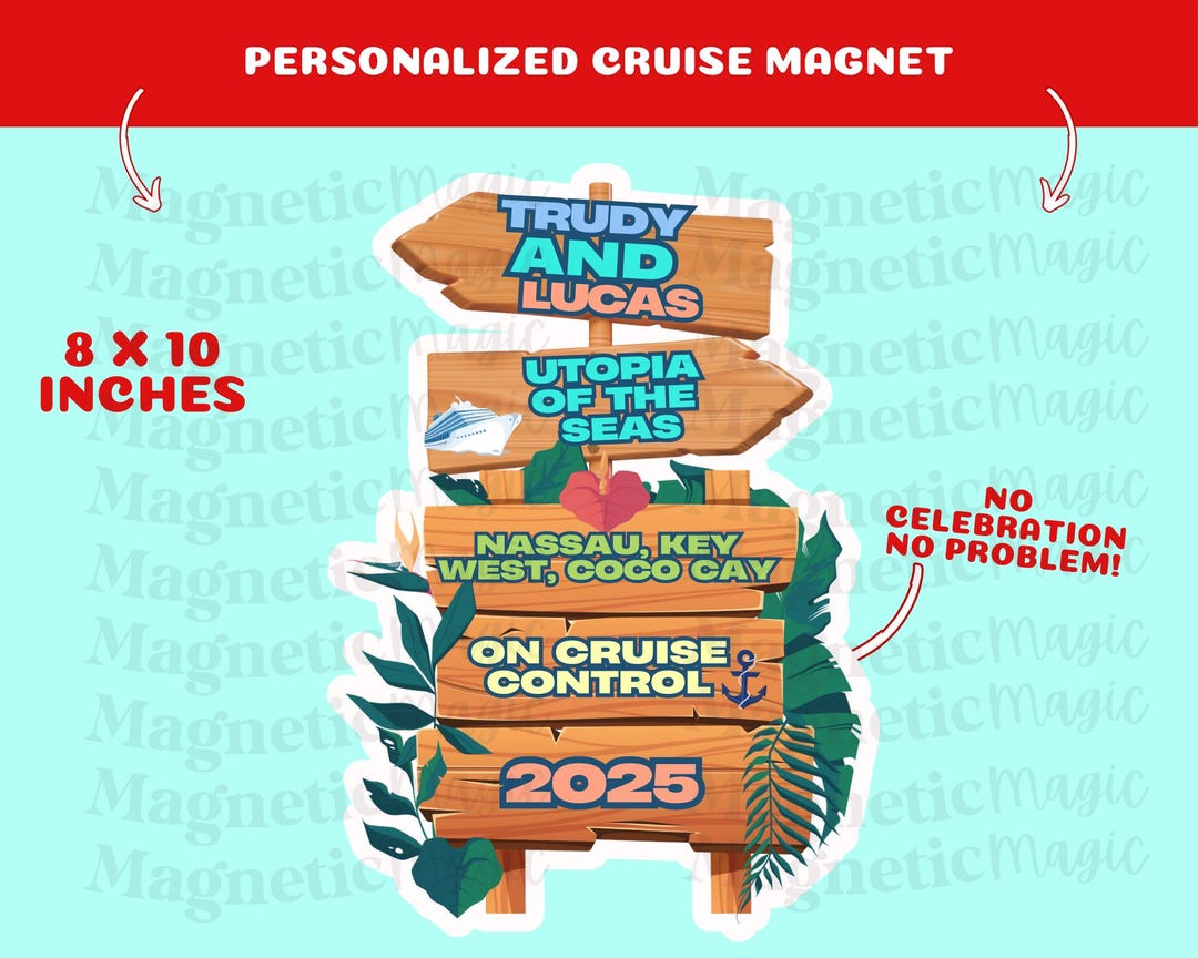 Cruise 2025 Memories: Personalized Magnets for Your Cabin Door ...