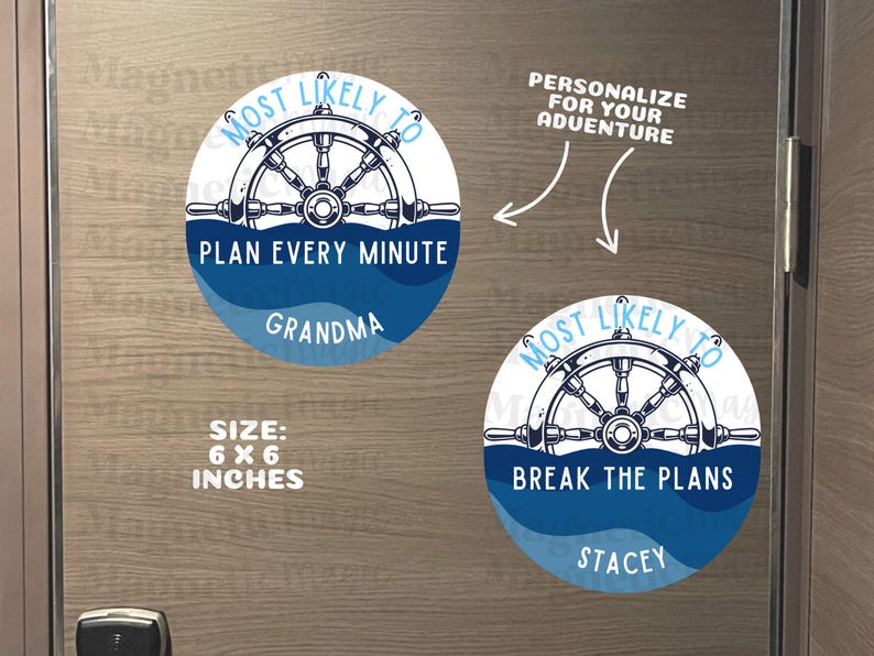 Custom Cruise Door Magnet: Personalized 'most Likely To...' Sign - Etsy