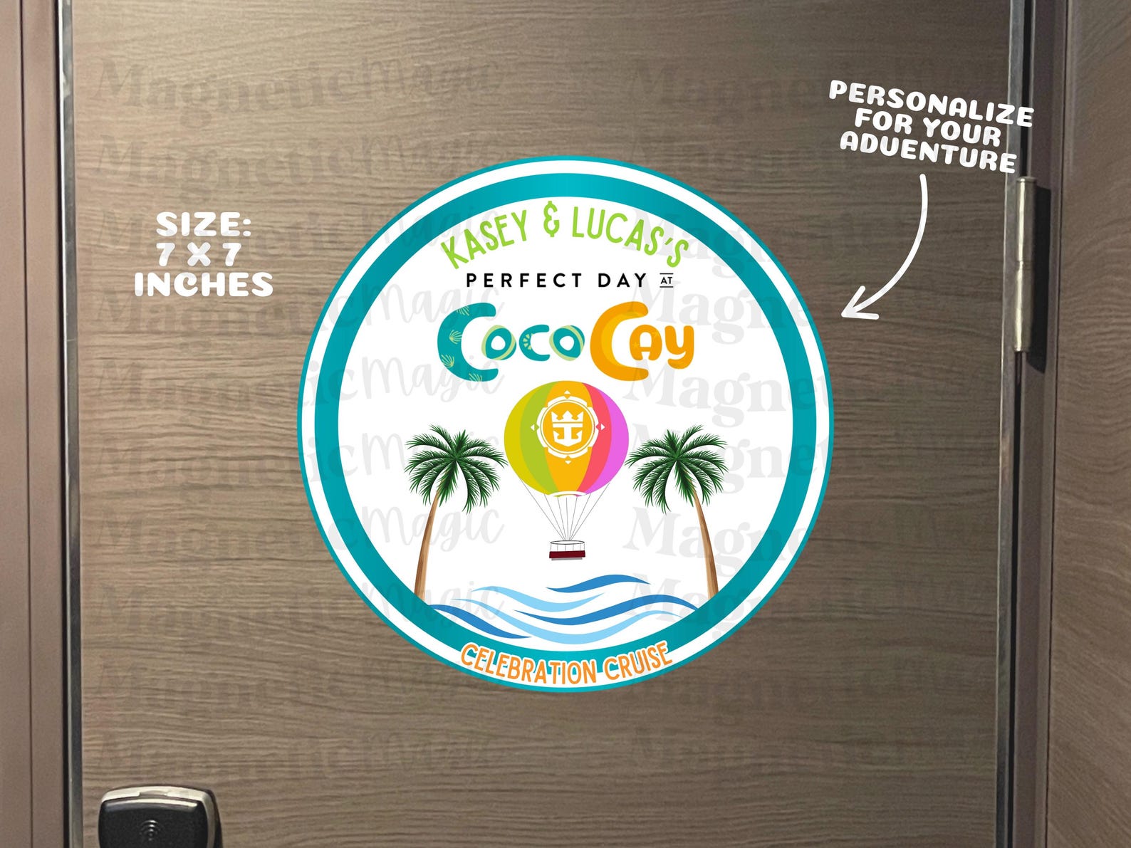 Royal Caribbean Cruise Door Magnet: Coco Cay Inspired Design - Etsy
