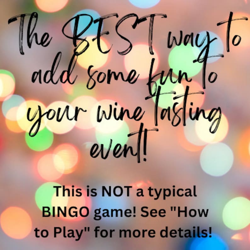 Winery Games | Wine Tasting Games | Wine Party Games - Etsy