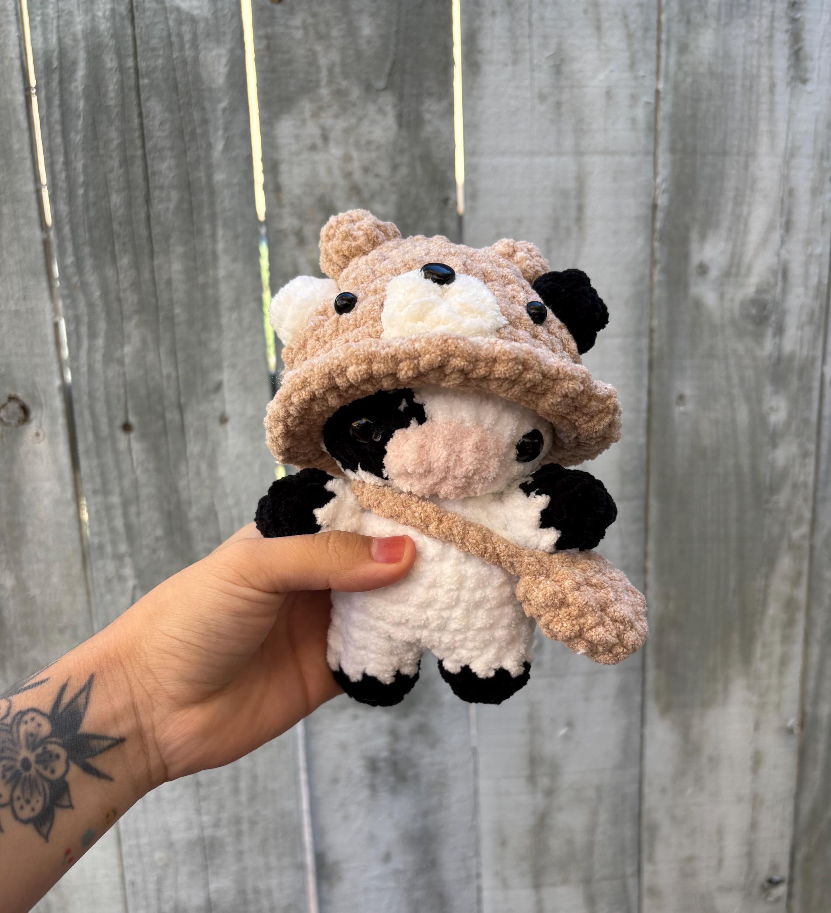 Build A Crochet Cow: Custom Hat & Bag - Etsy