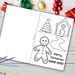 Printable Christmas Coloring Card, Customizable Card, Merry Christmas ...