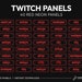 Red Neon Twitch Panels | 40 Panels | Stream Panel / Neon Panel ...