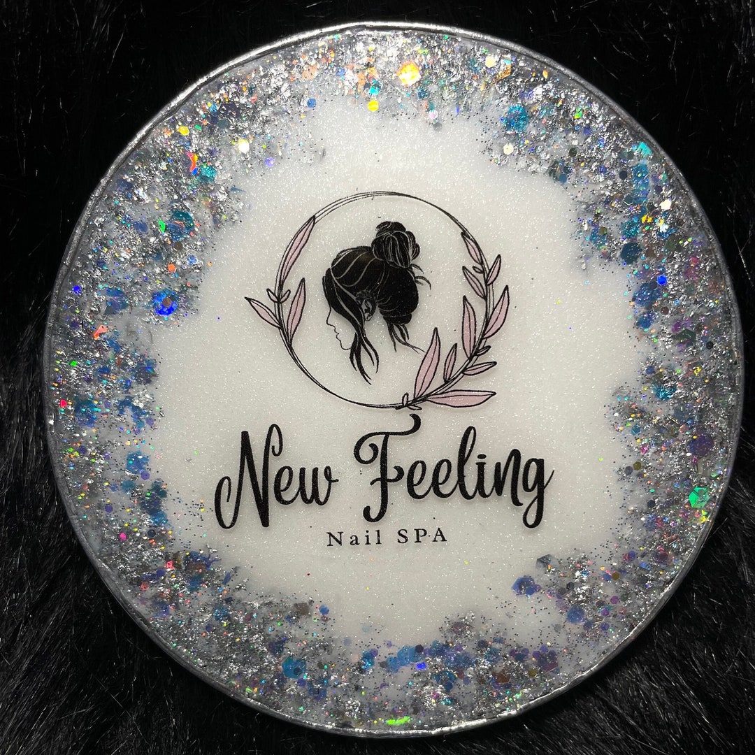 Custom Nailfie Disc Resin Prop Nailfie Prop Business Logo - Etsy