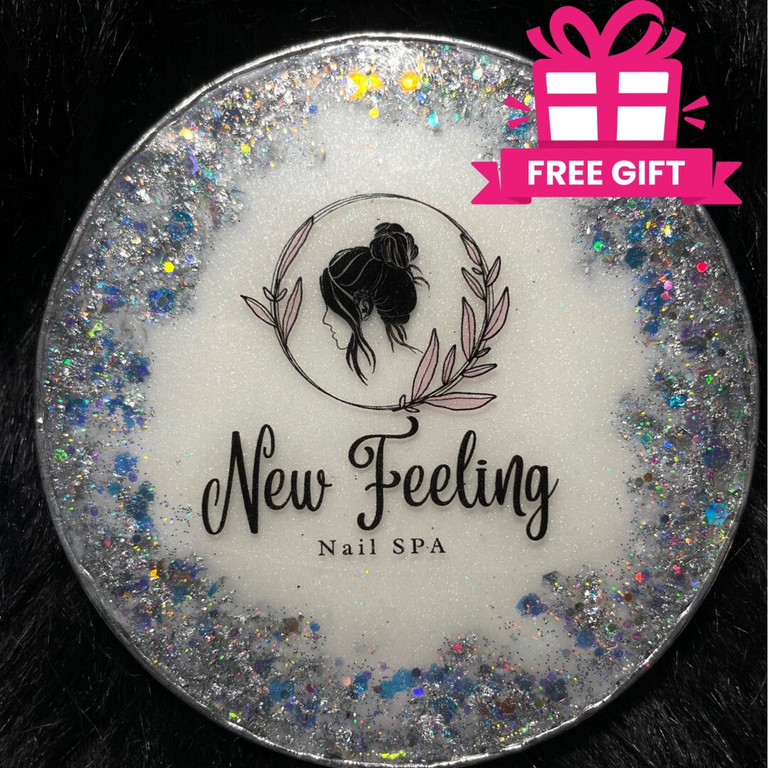 Custom Nailfie Disc Resin Prop Nailfie Prop Business Logo - Etsy