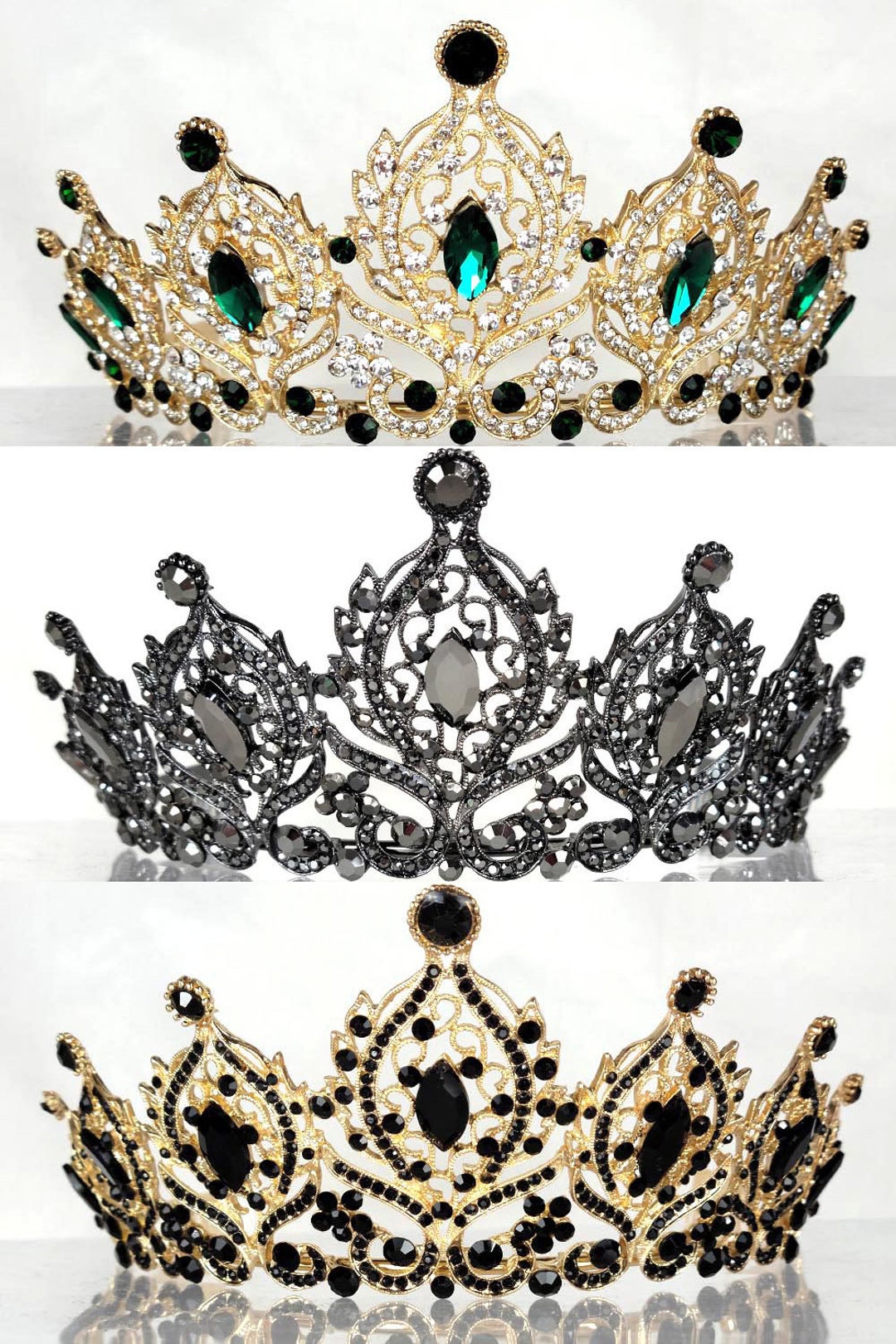 Metal Tiara With Jewels for Formal Occasions Parties Costumes ...