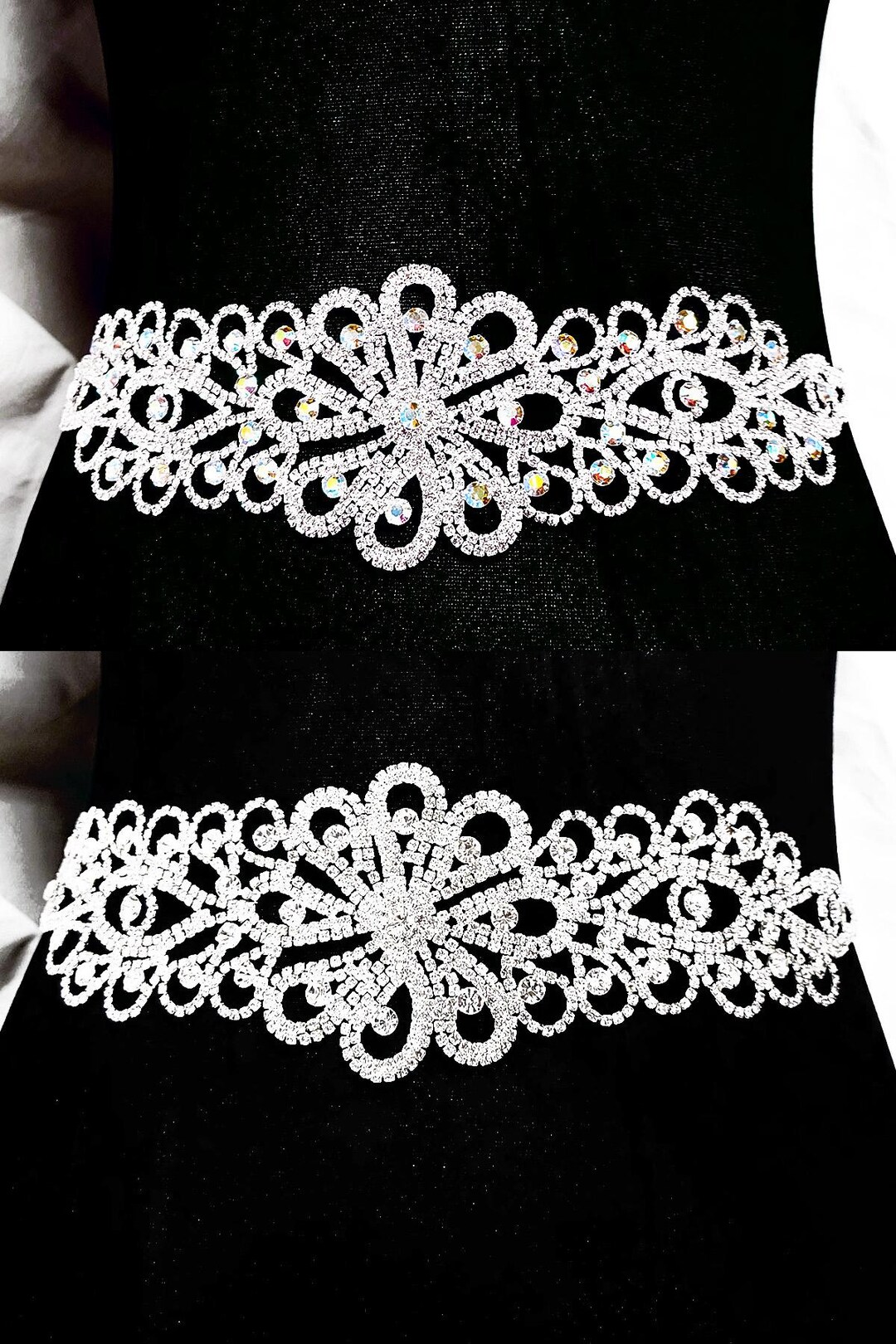 Silver Jewel Belt With Tie On/lace up White Sashes. Available With ...