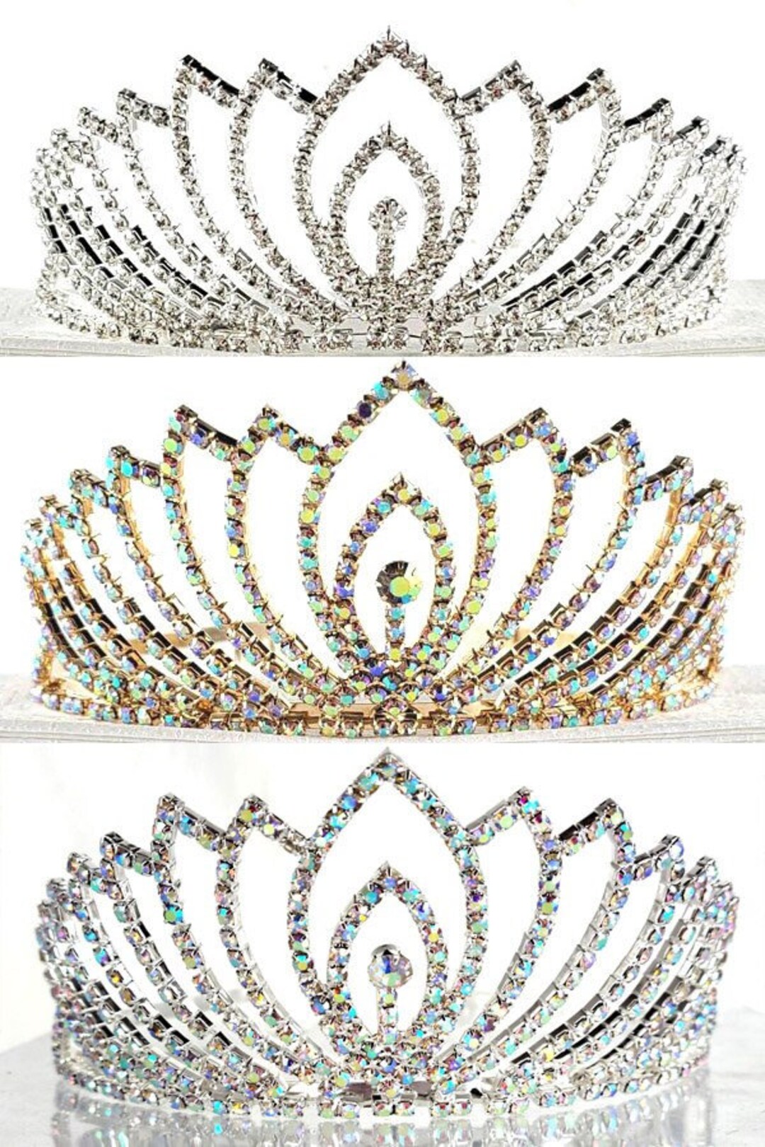 Metal Tiara With Hanging Jewels for Formal Occasions Parties Costumes ...