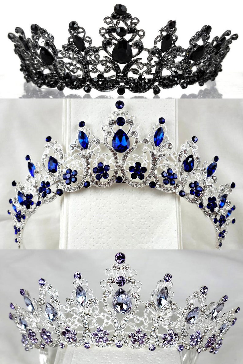 Metal Tiara With Jewels for Formal Occasions Parties Costumes ...