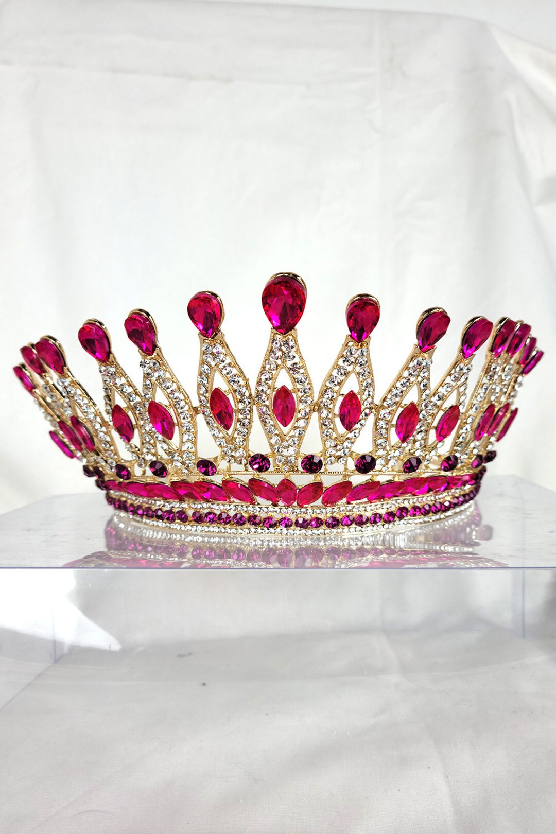 Metal Tiara With Jewels for Formal Occasions Parties Costumes ...