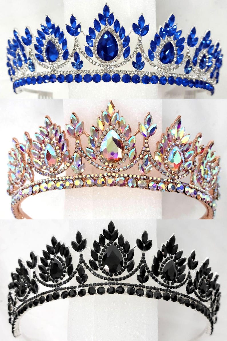 Metal Tiara With Jewels for Formal Occasions Costumes Quinceanera Prom ...
