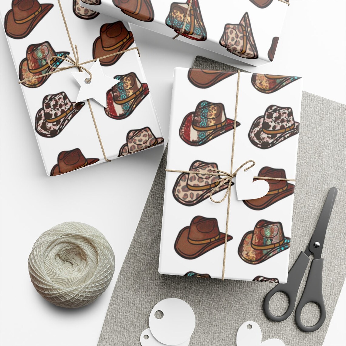 Wrapping Paper: Western Gift Wrap, Western Christmas, Western, Cowgirl ...