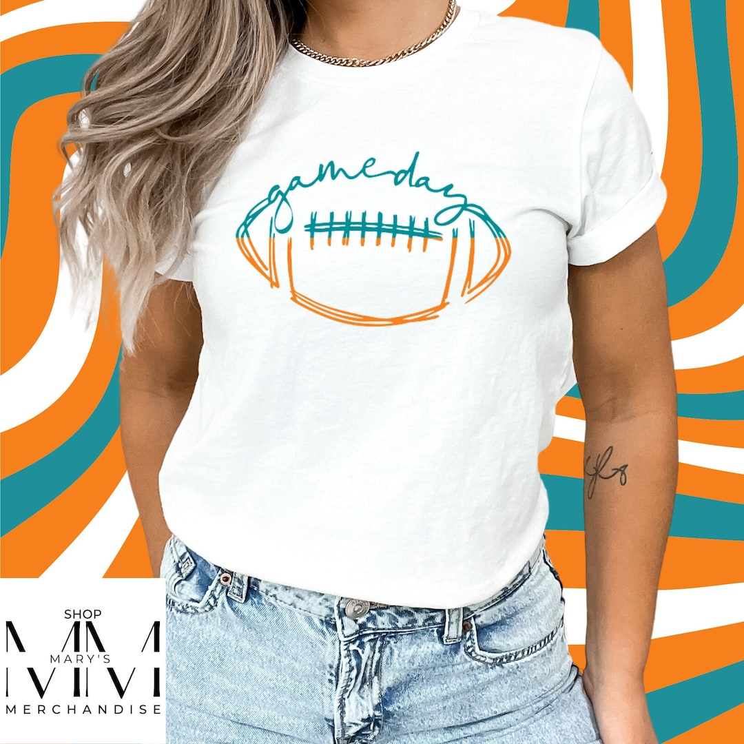 Miami Football Shirt, Retro Miami Shirt, Vintage Miami Football Shirt ...
