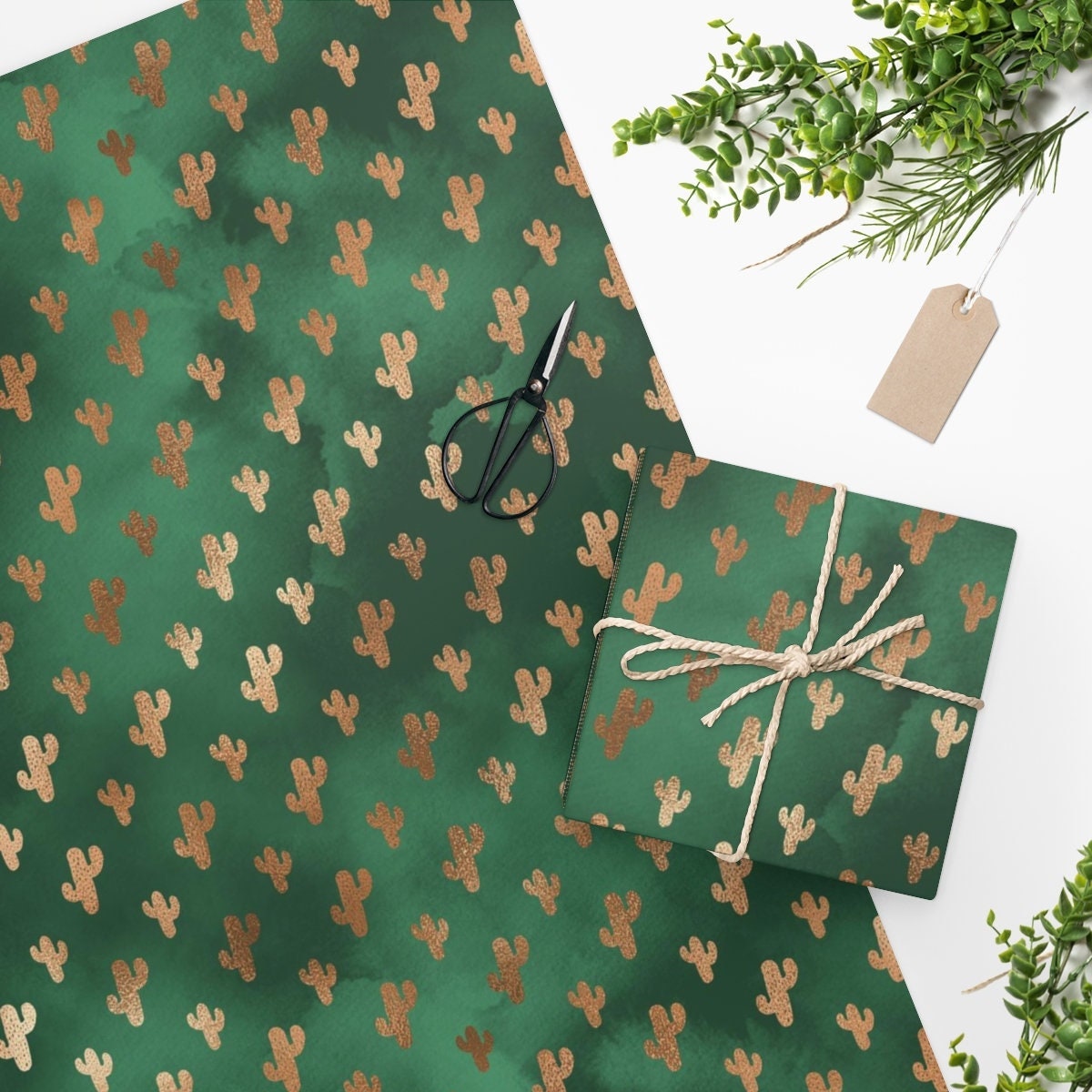 Wrapping Paper: Western, Western Christmas, Midwest, Cactus, Country ...