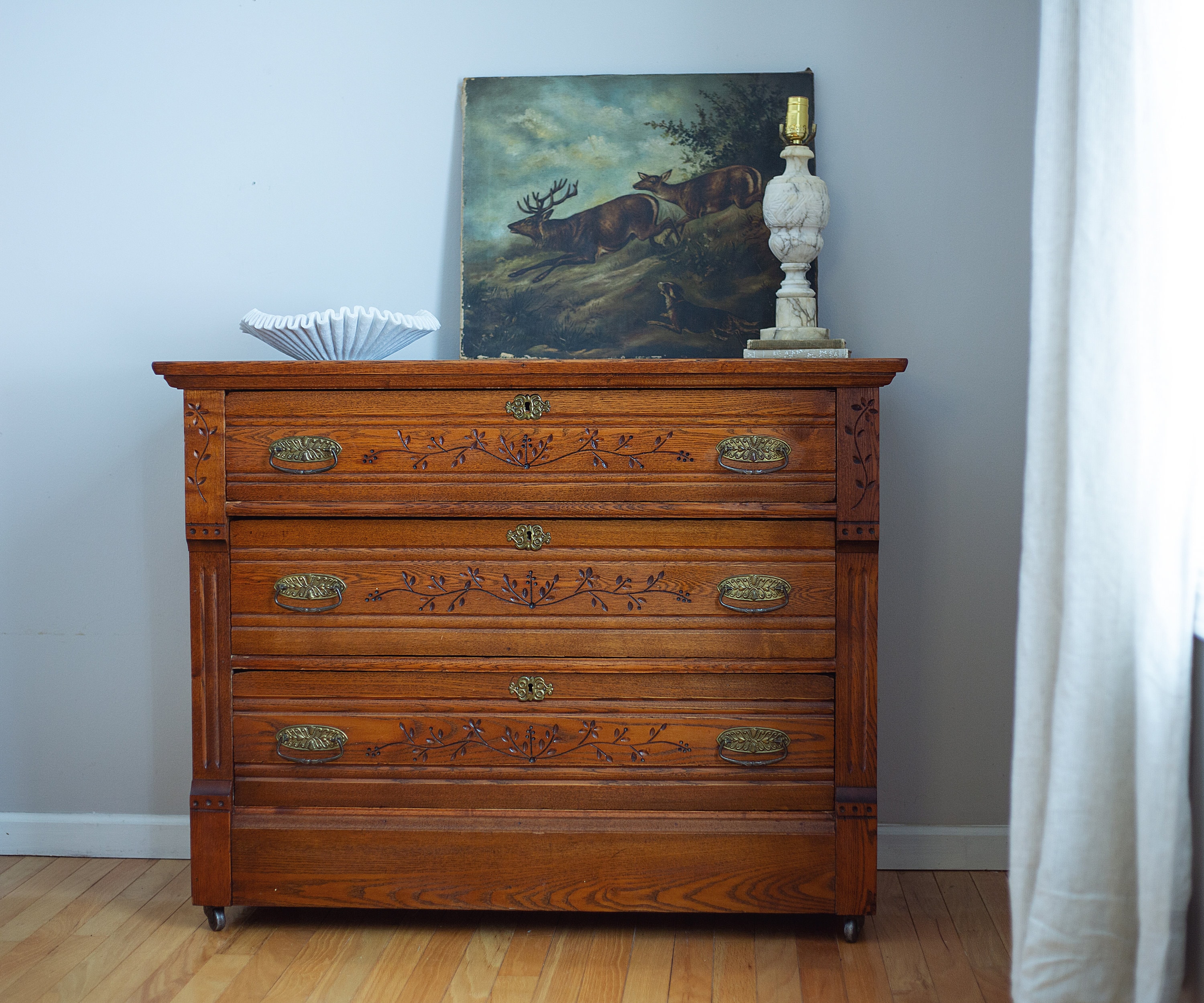 SOLD OUT Antique Eastlake Dresser Chest of Drawers Console Etsy Canada