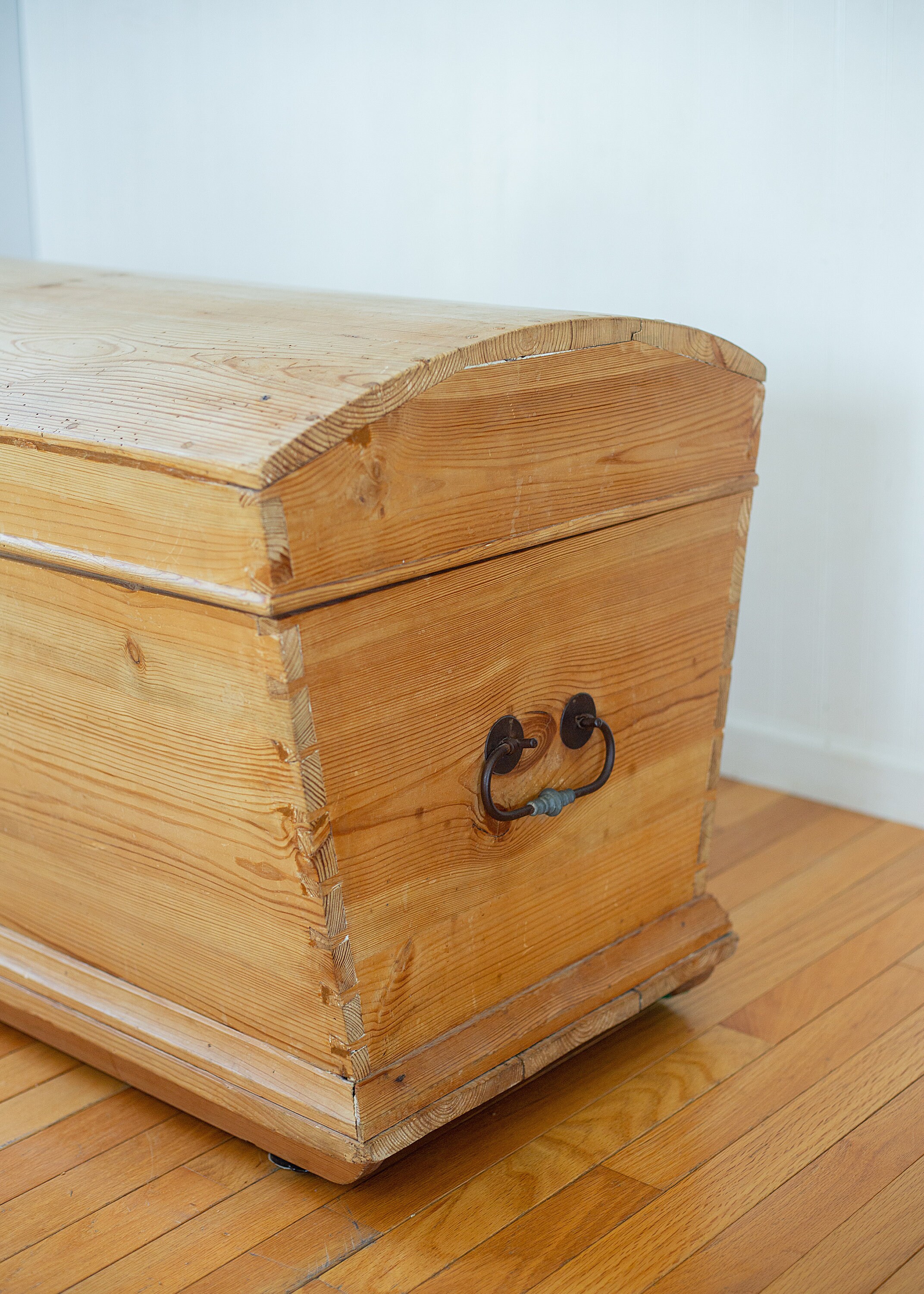 LARGE Antique German Immigrant Trunk / RARE 1800s European Antique ...