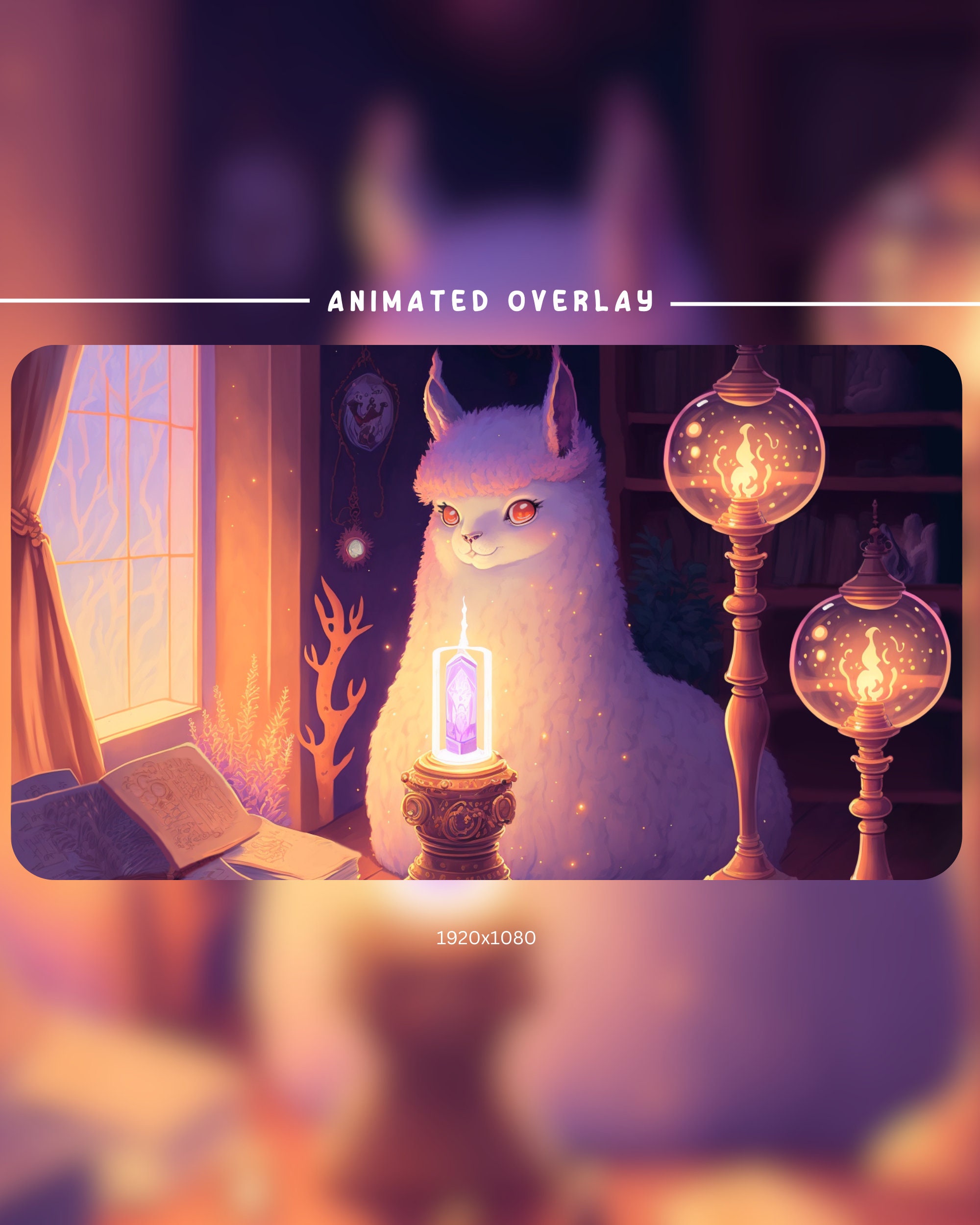 Animated Twitch Overlay Screens Magic Alpaca Twitch - Etsy.de