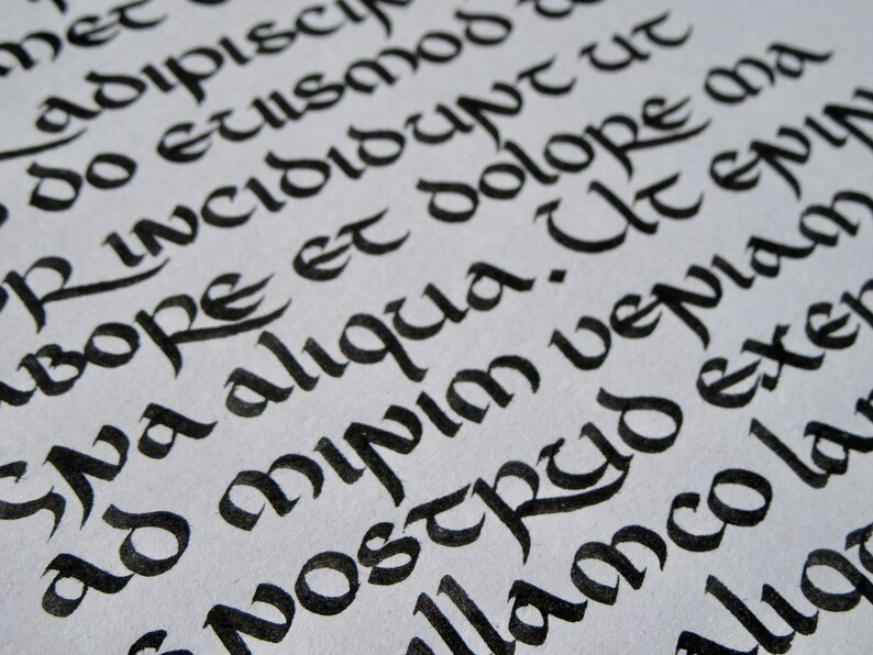 Custom Handwritten Medieval Calligraphy Letter-writing Service - Etsy