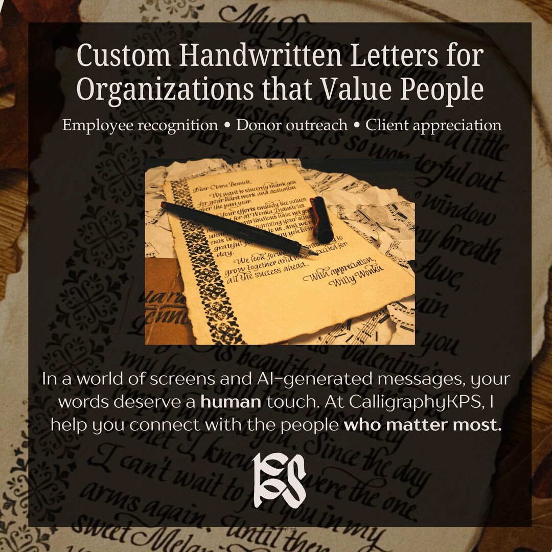 Custom Handwritten Letters for Organizations | Communicate With Impact ...