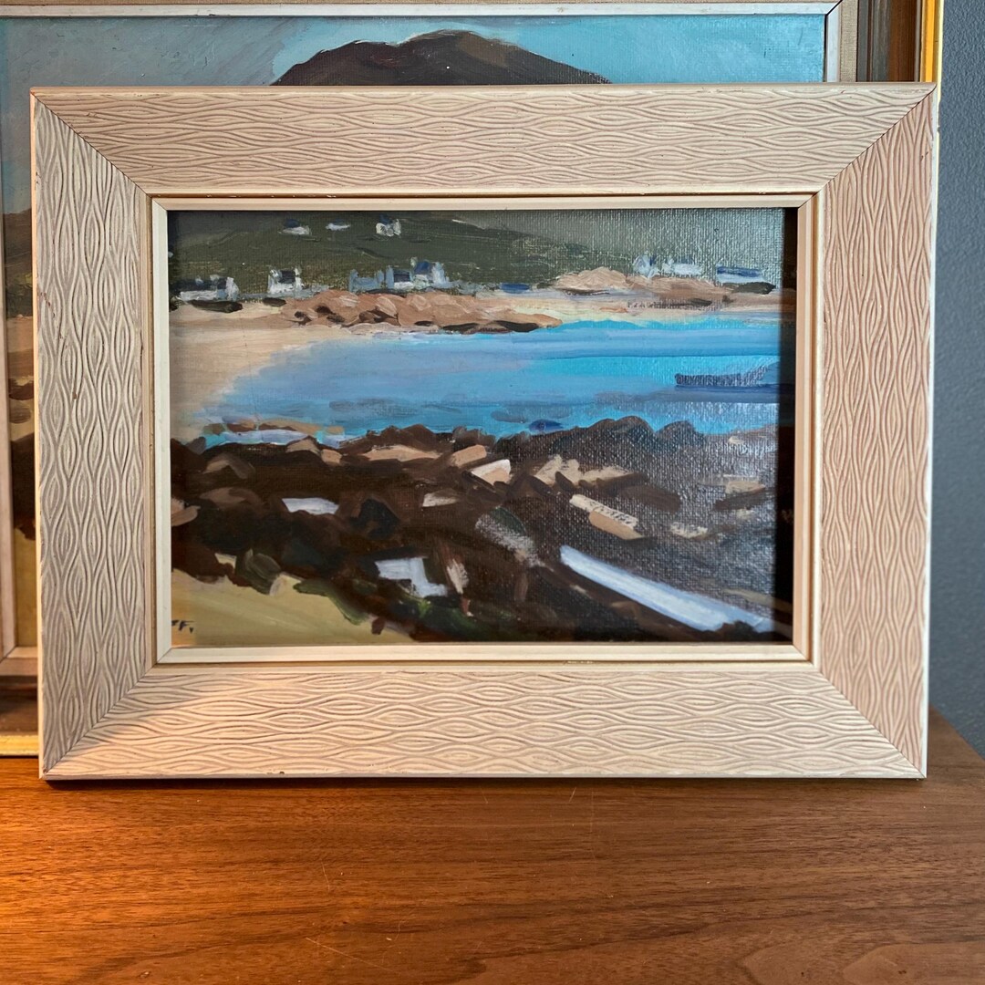 MCM Wood Frame to Upgrade a Painting, Bespoke Gallery Wall, 10 X 14 - Etsy