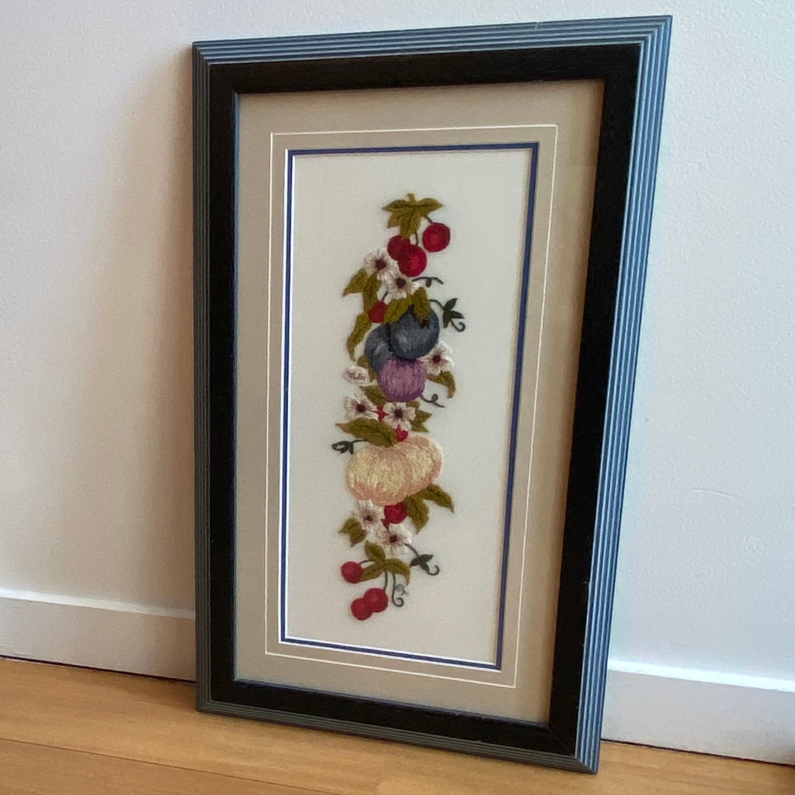 Vintage Needle Craft, Japanese Bunka, Framed Embroidery, Handcrafted ...
