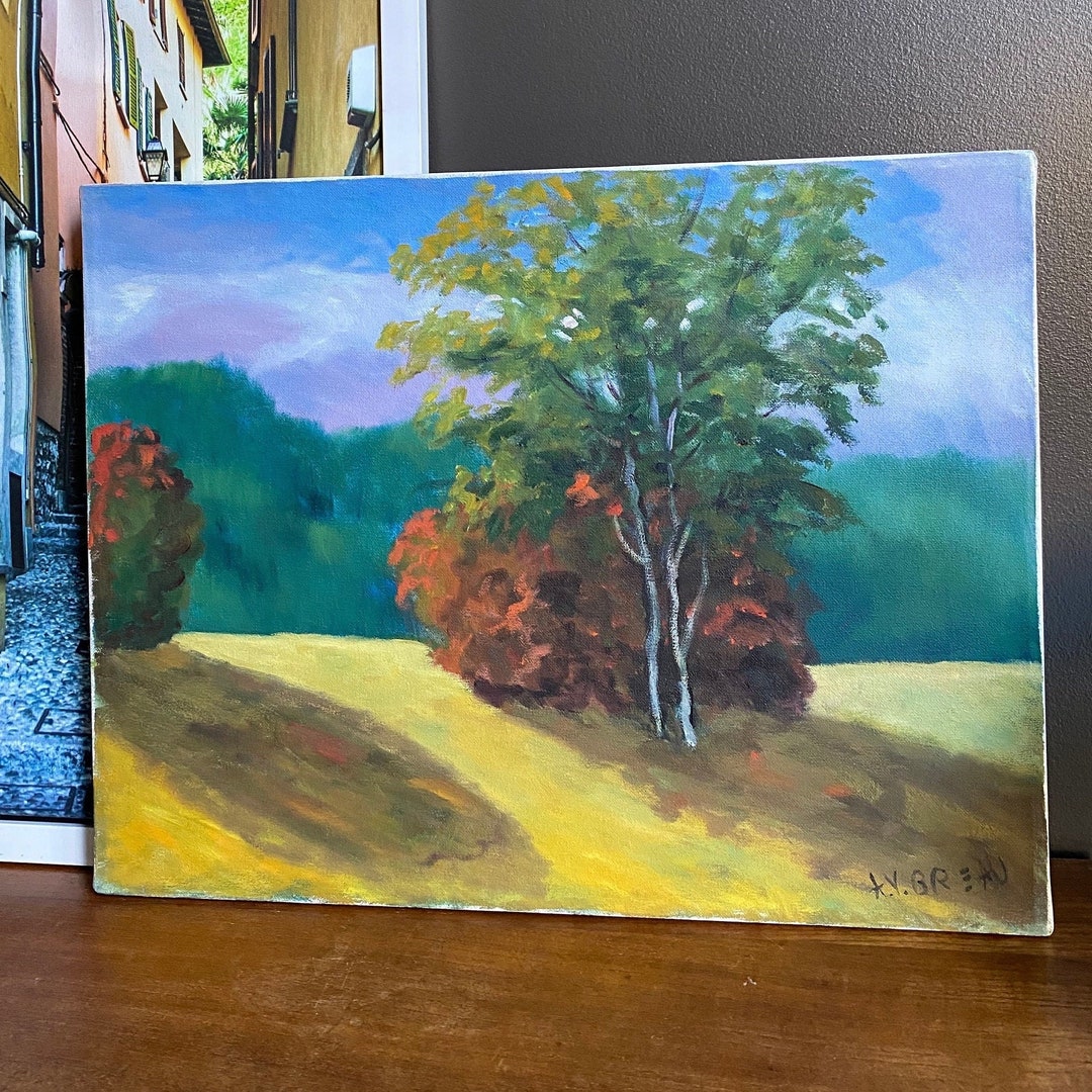 Original Painting Quebec Country-side by Albert V. Breau Canada School ...