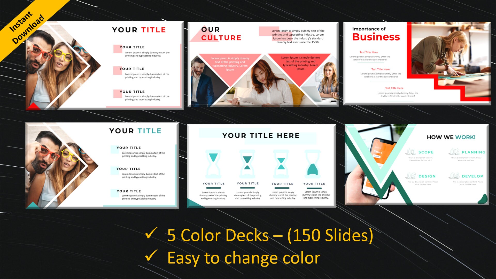 Business Presentation Professional Look Template PPT Minimal & Modern ...