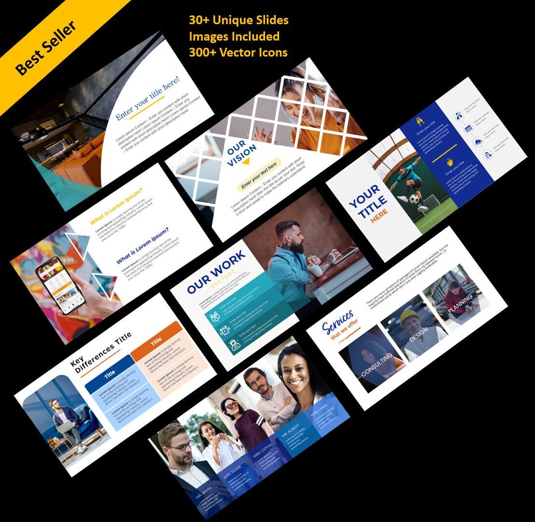 Minimal Business Modern Power Point Template 30+ Unique Slides With ...