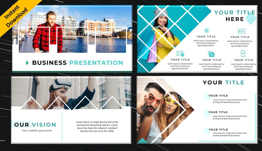 Business Presentation Professional Look Template - PPT | Minimal ...