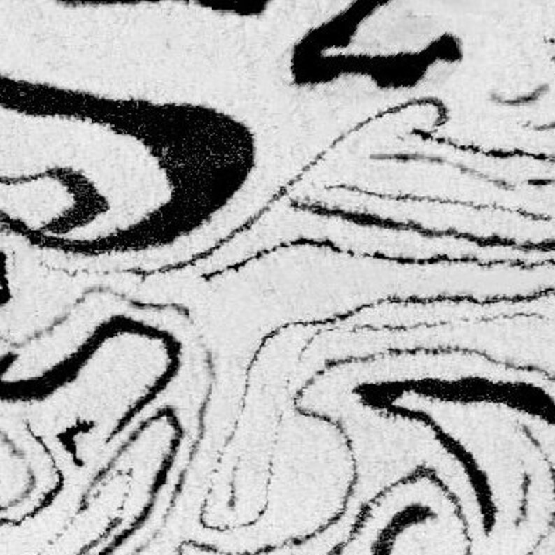 Flow Rug, Black and White Rug, Geometric Black and White Carpet, Area ...