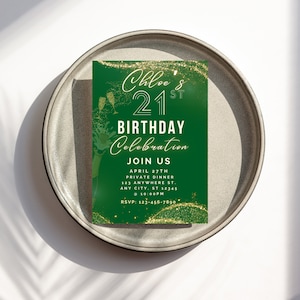 Champagne Theme Birthday Party Invitation Template Printable Canva ...