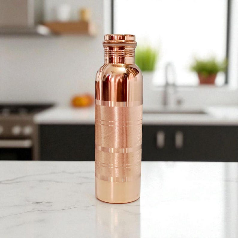 Pure Copper Bottle, Designer Copper Water Bottle, Unique Design ...