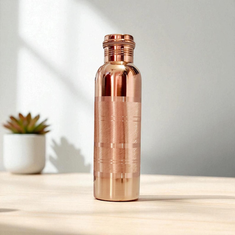 Pure Copper Bottle, Designer Copper Water Bottle, Unique Design ...