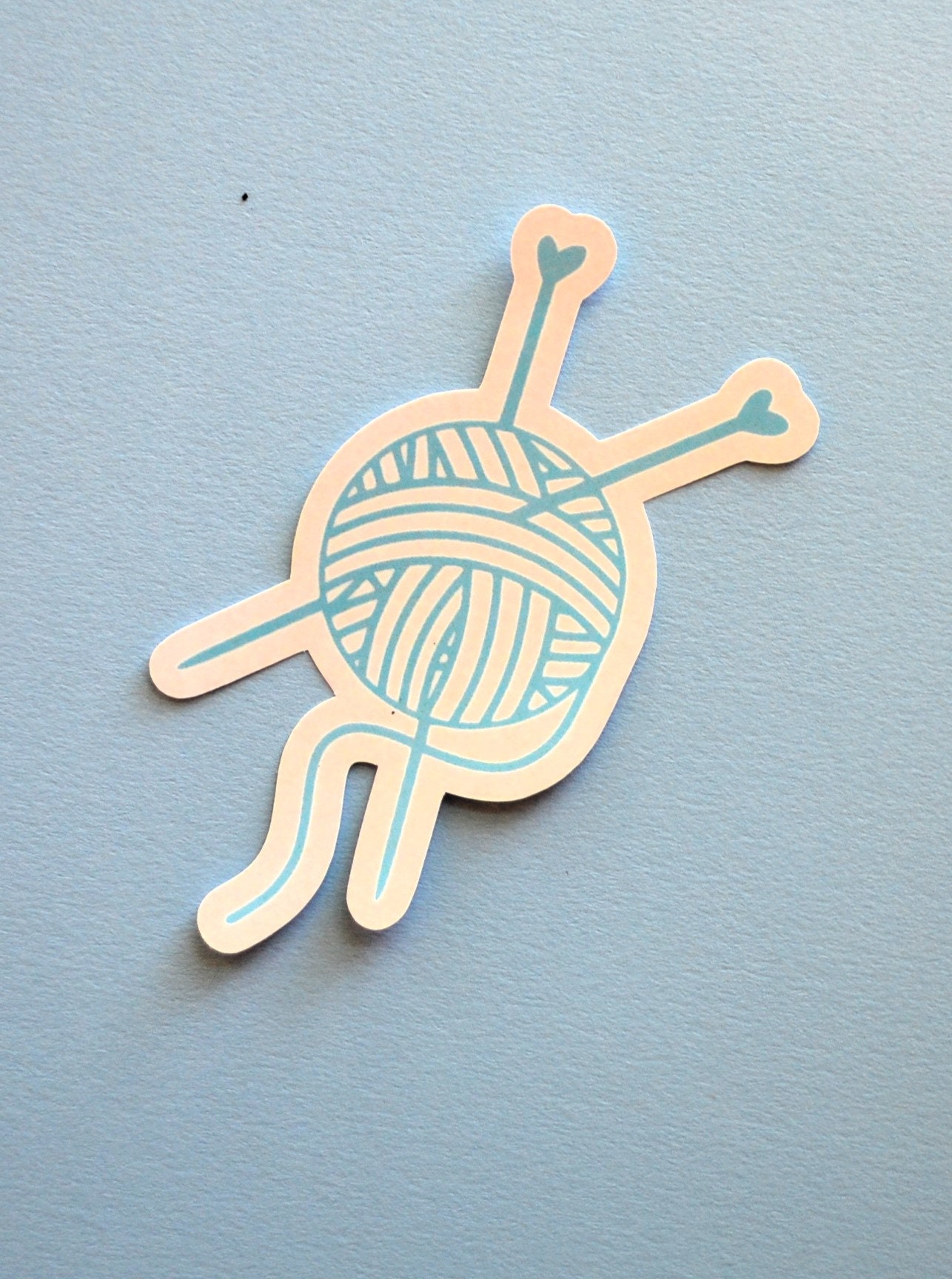 Waterproof Knitting Stickers. Knitting Stickers. Yarn Lover Stickers ...