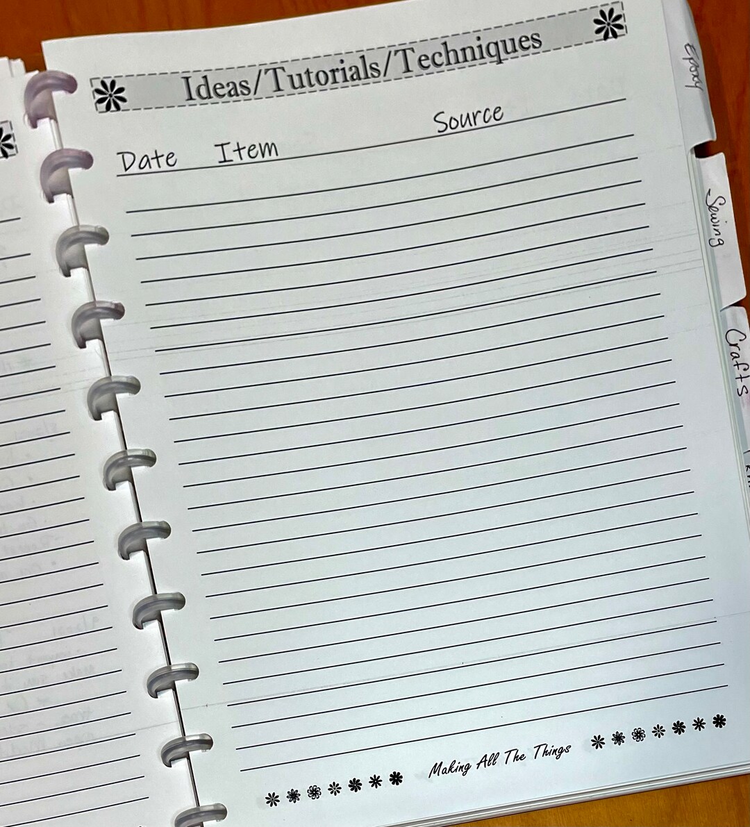 Craft Journal Refill Pages: Ideas, Tutorials, Techniques - Discbound - Etsy