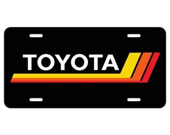 Toyota Vintage License Plate - Etsy