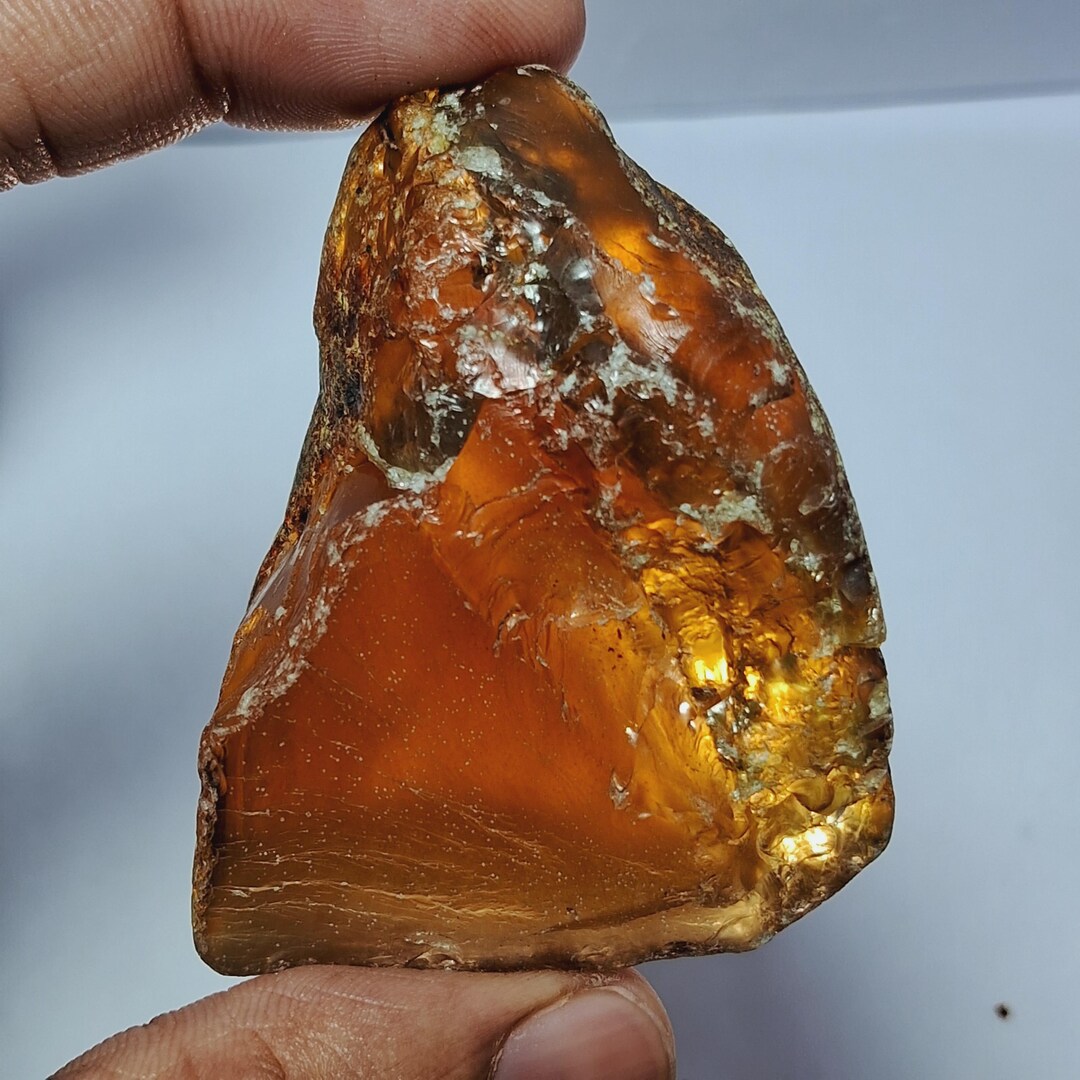 Amber Stone: Natural Rare Raw Transparent Golden Amber, (168 Carat ...