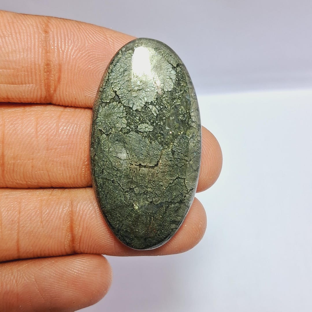 Marcasite Cabochon: 47 Carat Flower Design Loose Gemstone (38x21mm - Etsy