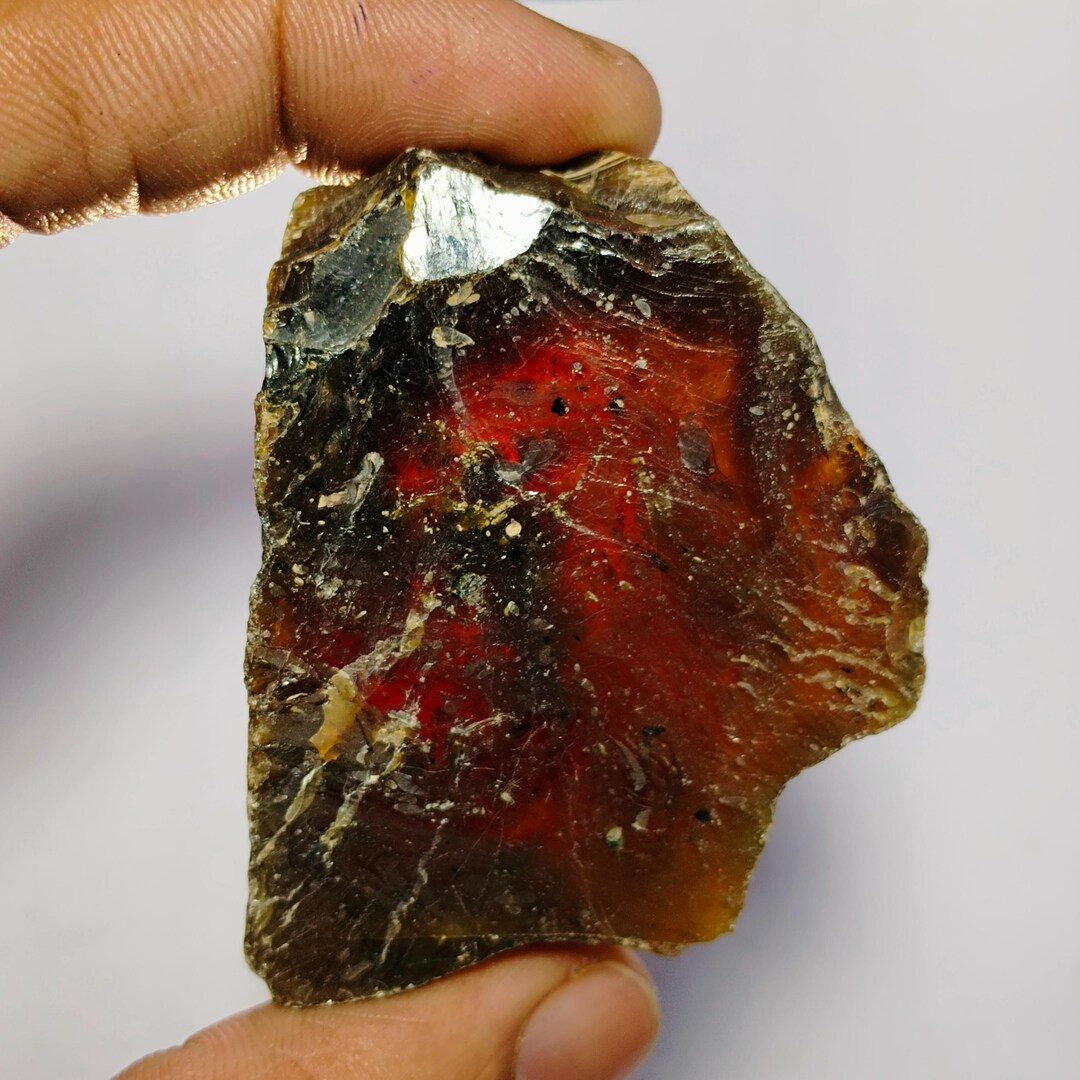 Natural Amber Gemstone : Raw Amber, Transparent Loose Stone (134 Carat ...
