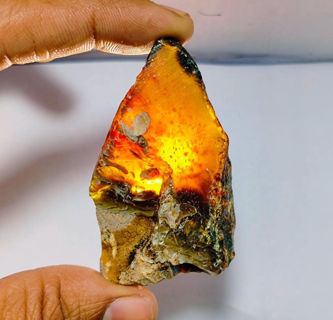 Amber Stone,rare Raw Amber Gemstone Cabochon,natural Transparent Amber ...