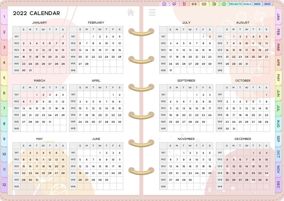 2022-2023 Digital Only Calendar - Etsy