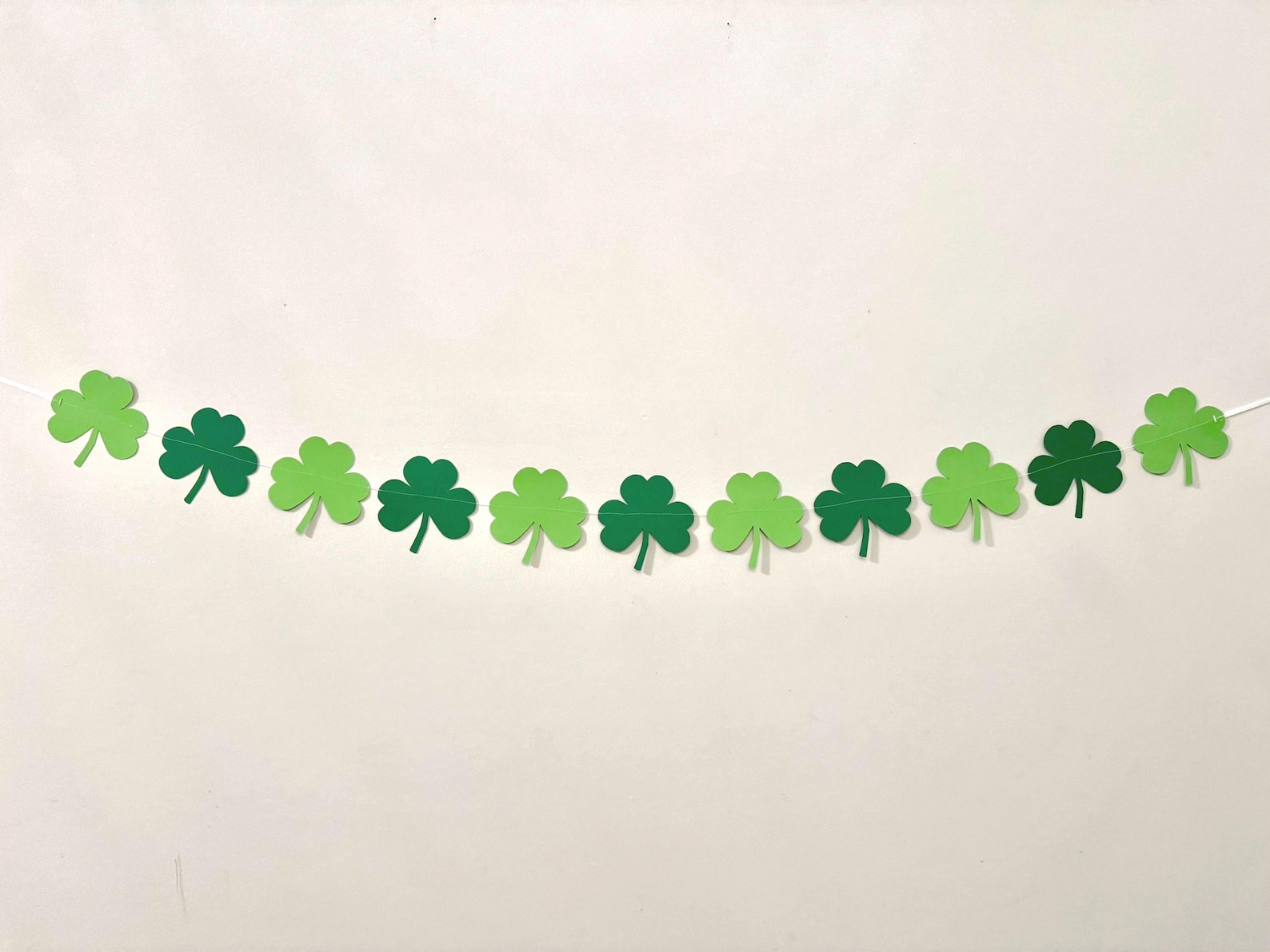 Shamrock Garland | St Patrick’s Day Decor | St Patrick’s Day Banner ...