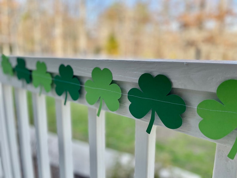 Shamrock Garland | St Patrick’s Day Decor | St Patrick’s Day Banner ...