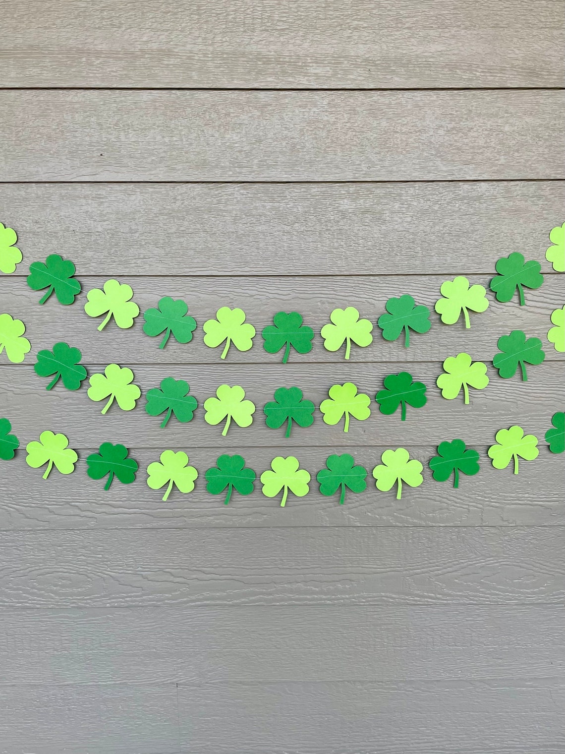 Shamrock Garland St Patricks Day Decor St Patricks Day Banner St ...