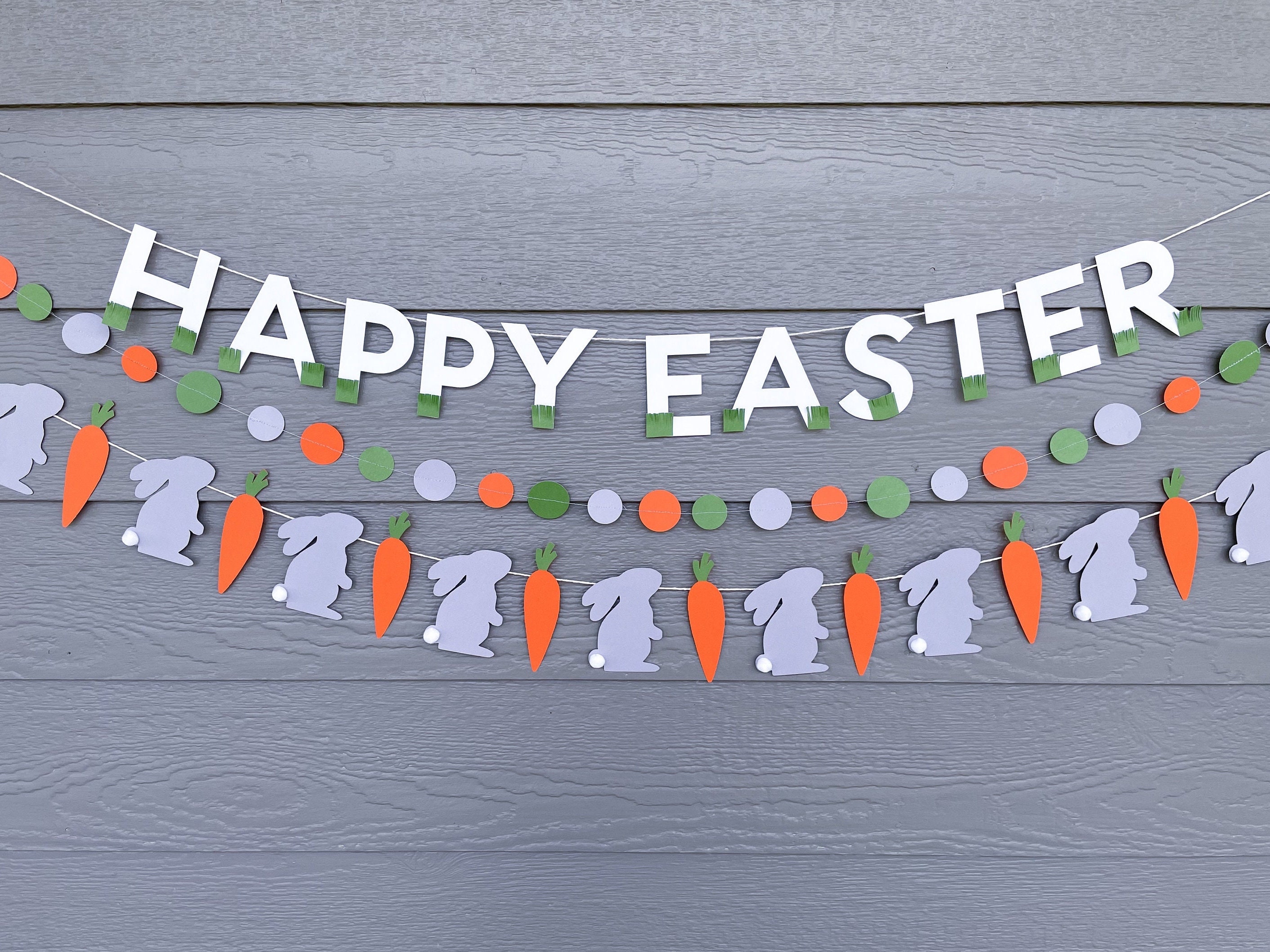 Bunny Garland | Bunny Carrot Garland | Spring Garland | Custom Garland ...